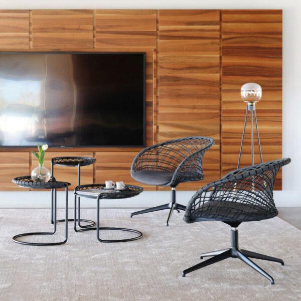 MIDJ: P47 AP GX TS-CU Swivel Lounge Chair | Michelangelo Designs